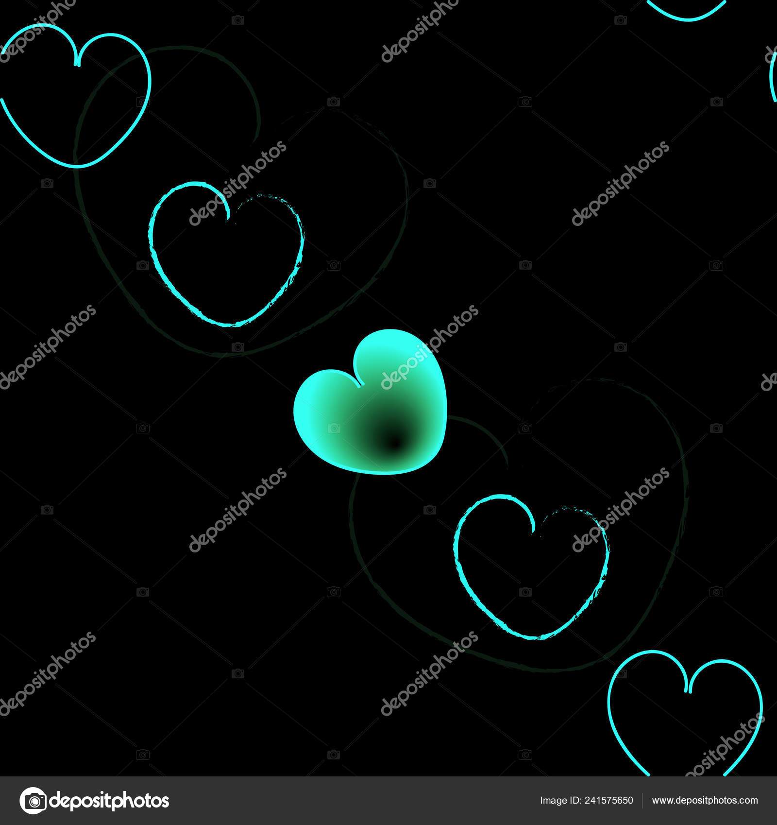 Rapport Vector Hearts Rotated Different Directions One Gradient Heart ...