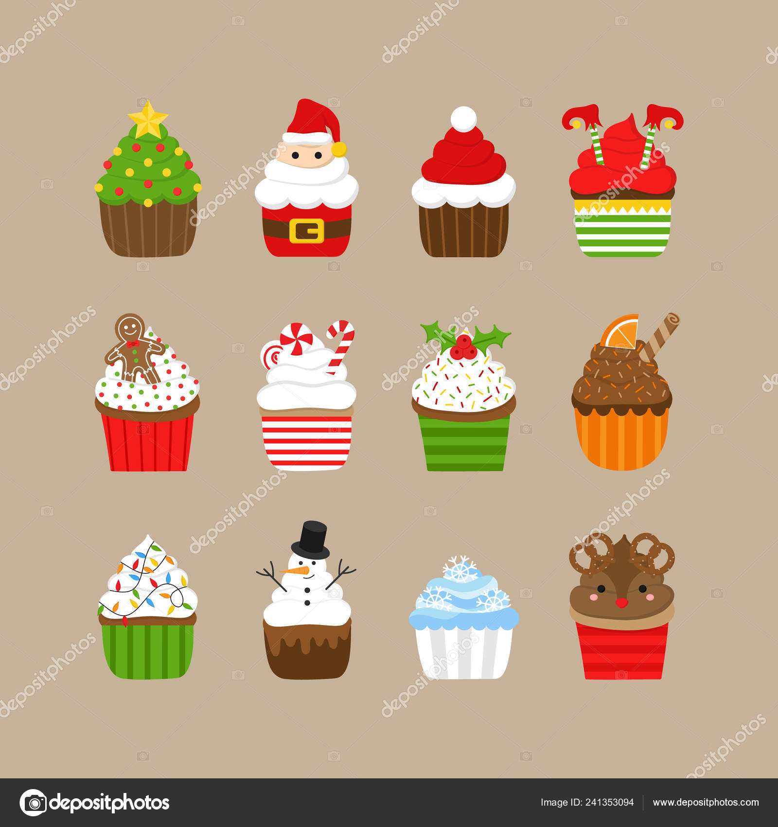Christmas Cupcakes Clipart 25 Easy Christmas Cupcakes For Festive