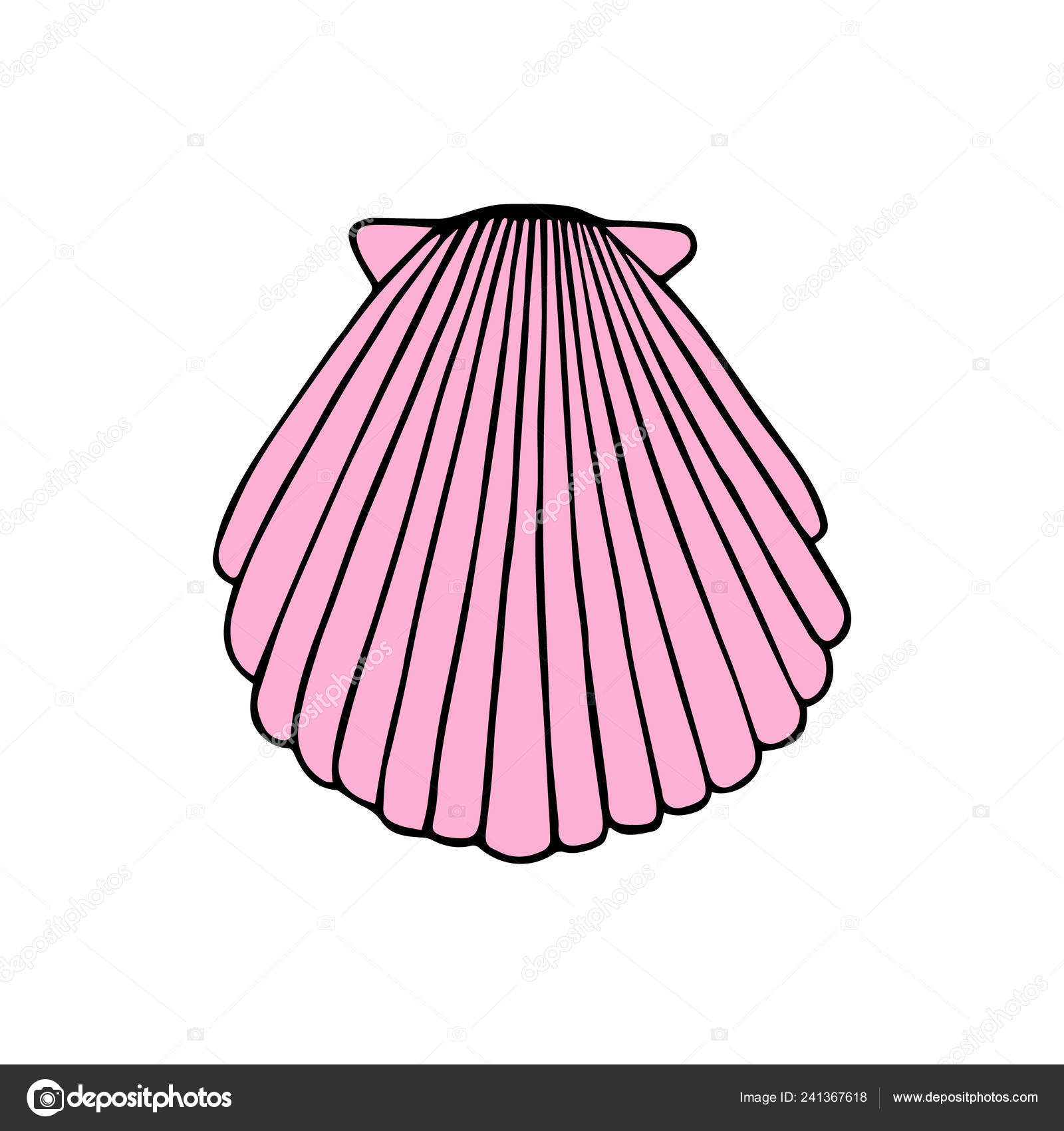 Pink Shell Clipart