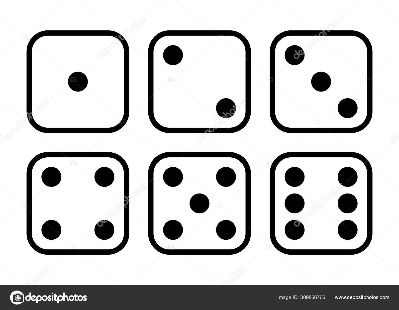 Dice Numbers Clipart