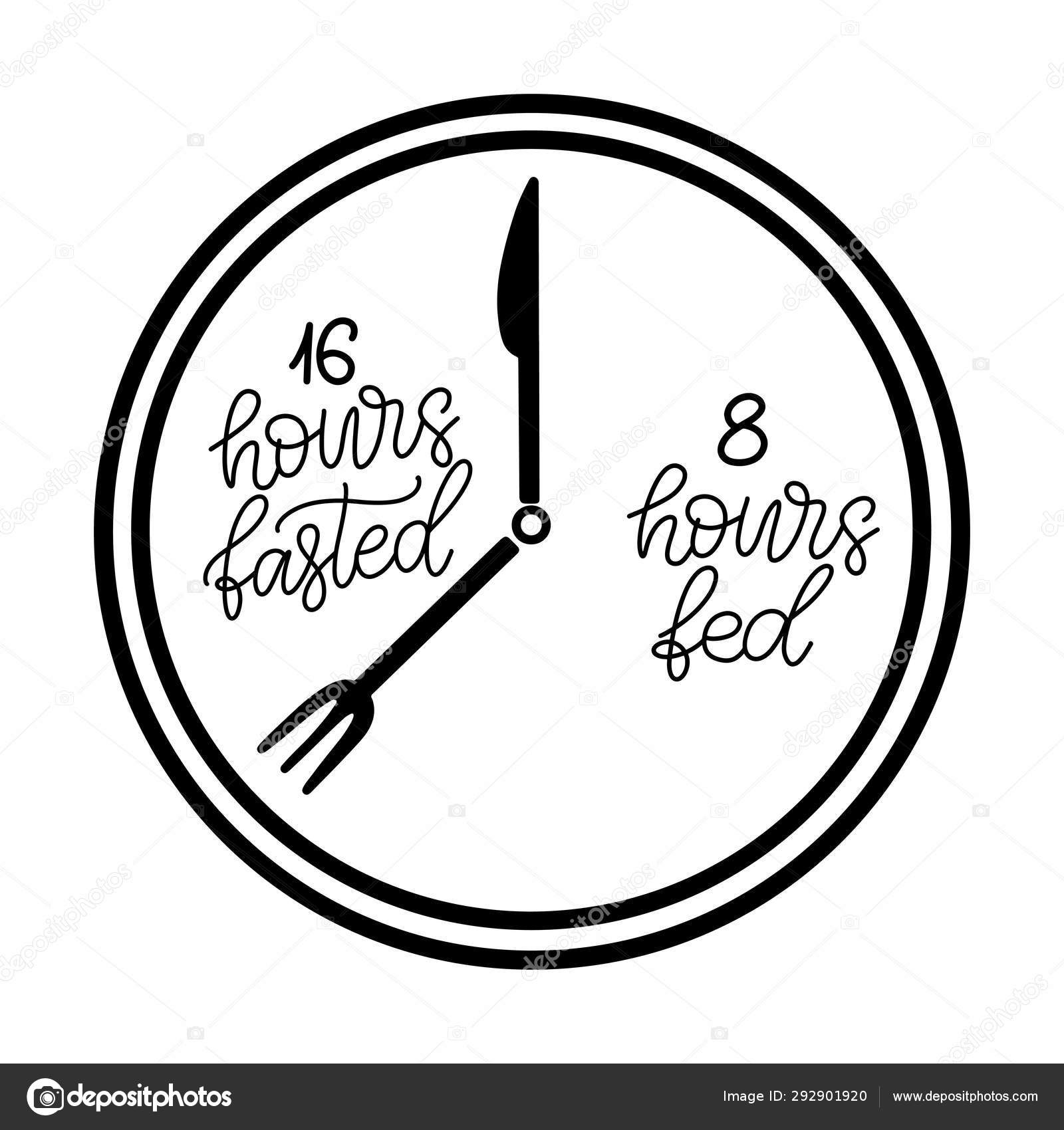 Intermittent Fasting lettering vector illustration Stock Vector Image ...