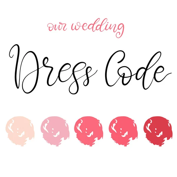 Wedding dress code color palette — Stock Vector © AlmazovaDolzhenko ...
