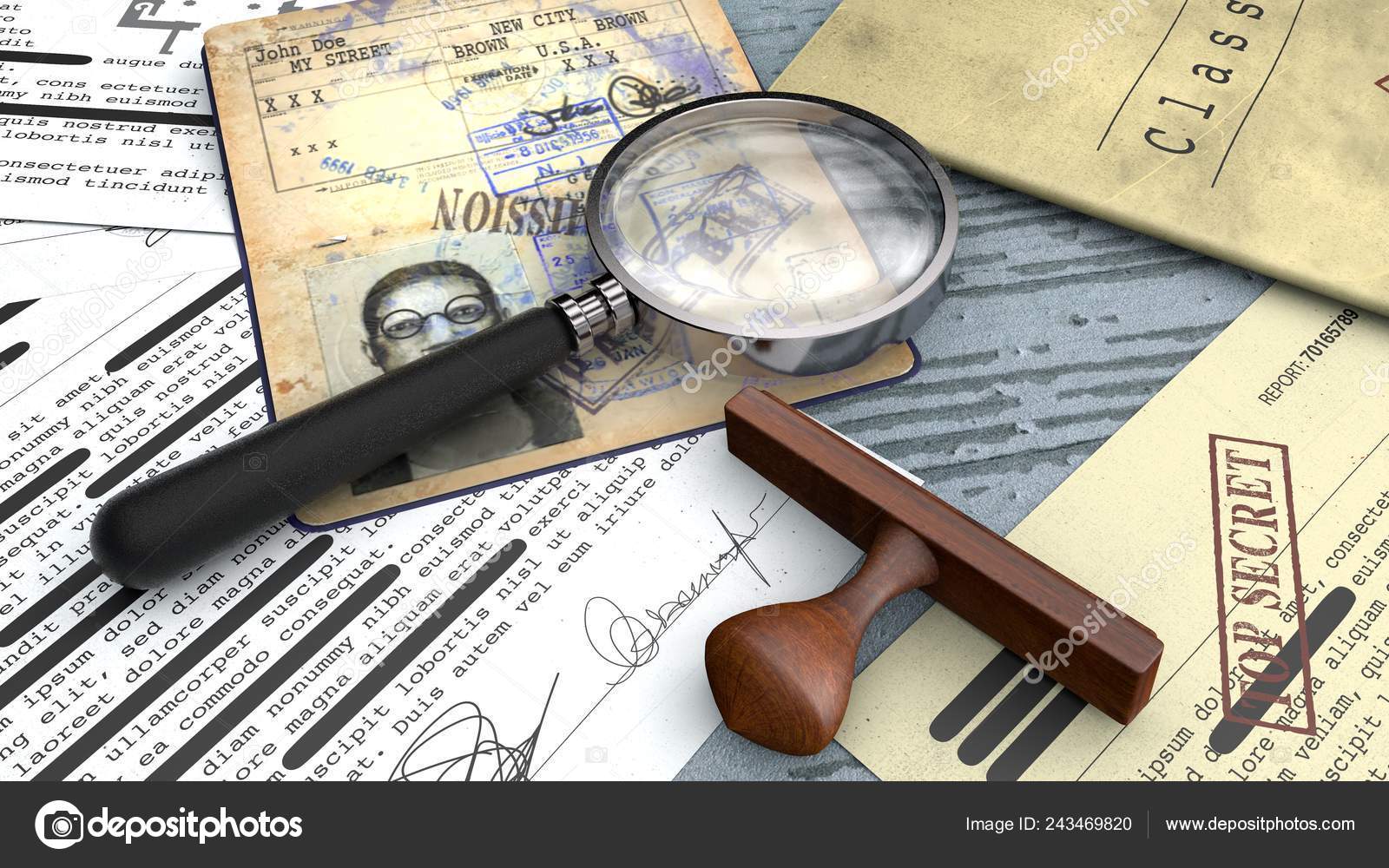 Classified Documents Stamp