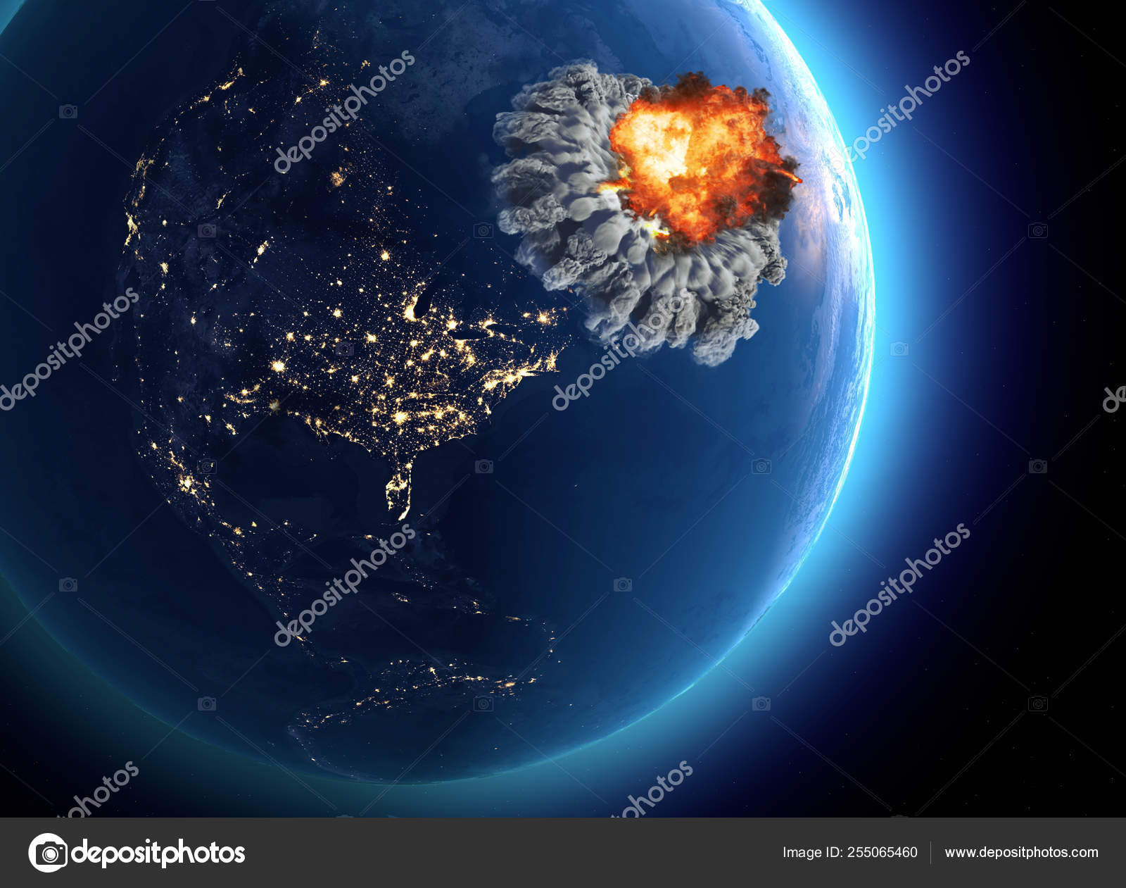 Nuclear Bomb War Nations Explosion Cataclysm Extinction Enemy Attack ...