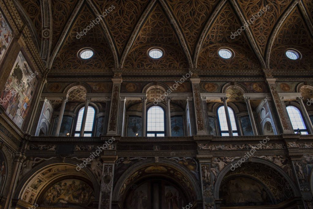 Milán, Italia, Europa, 28 / 03 / 2019: el interior de San Maurizio al ...