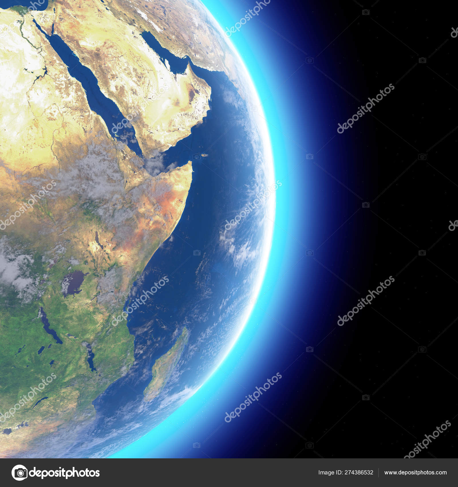 Eastern Hemisphere Physical Map