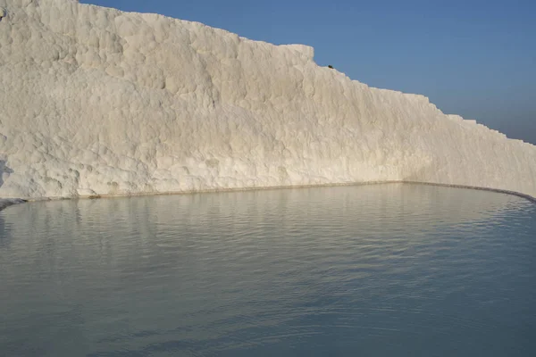 Turkey, calcium pools on travertine terraces at Pamukkale (Cotton ...