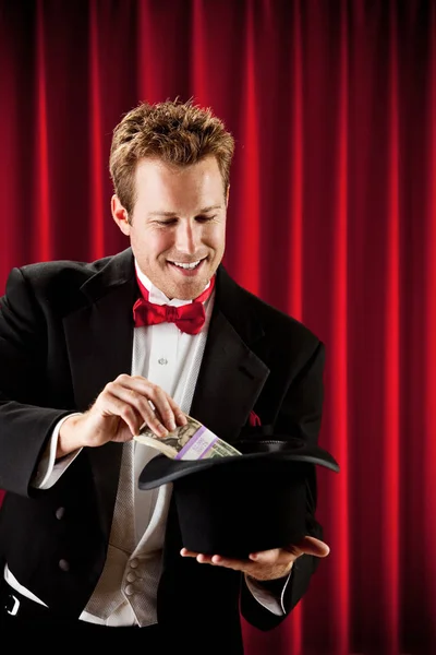 Series Magician Traditional Tuxedo Various Props Looking Mysterious ...