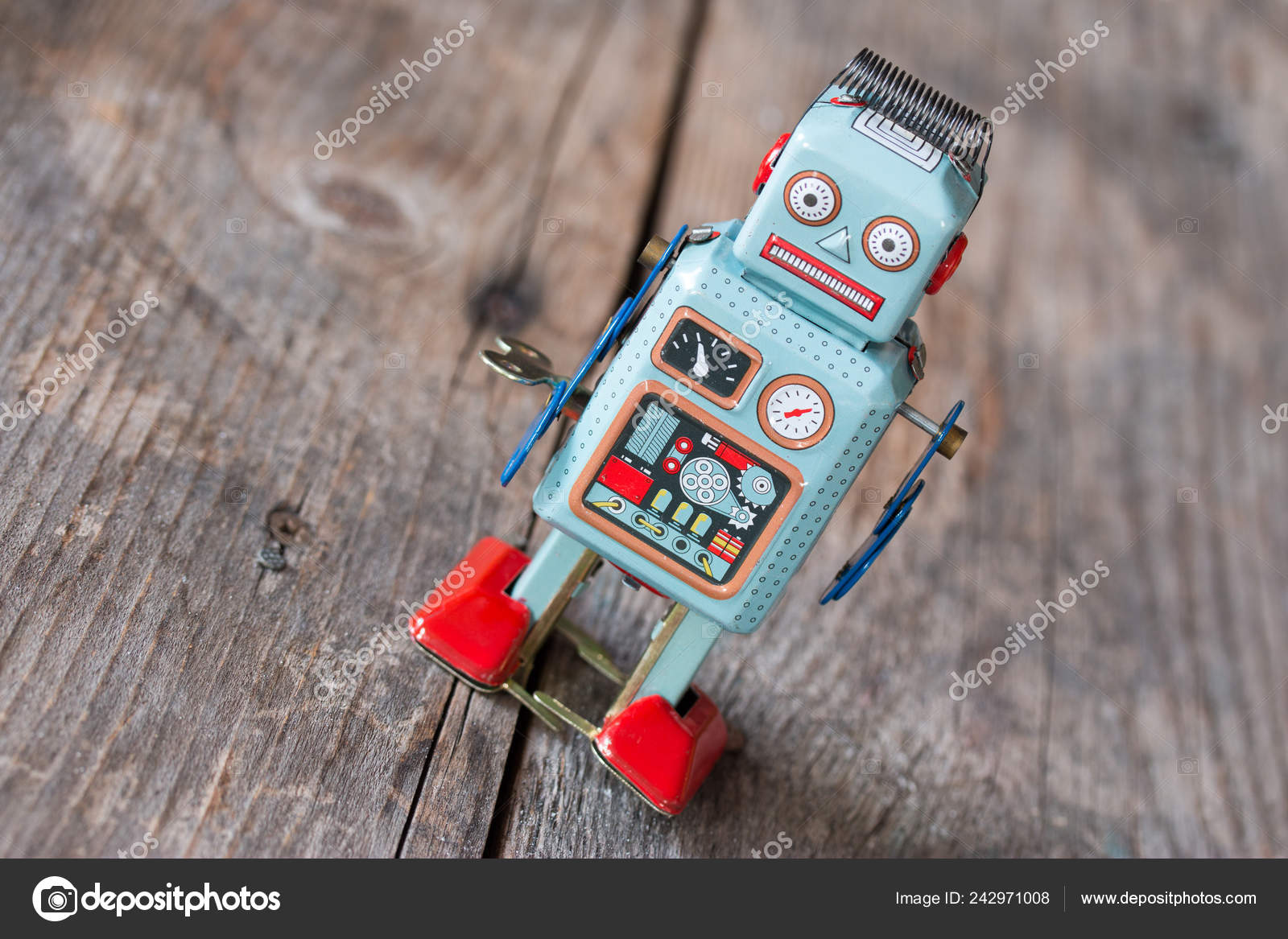 Robot Toy Symbol Chatbot Social Bot Algorithms Wood Texture — Stock ...