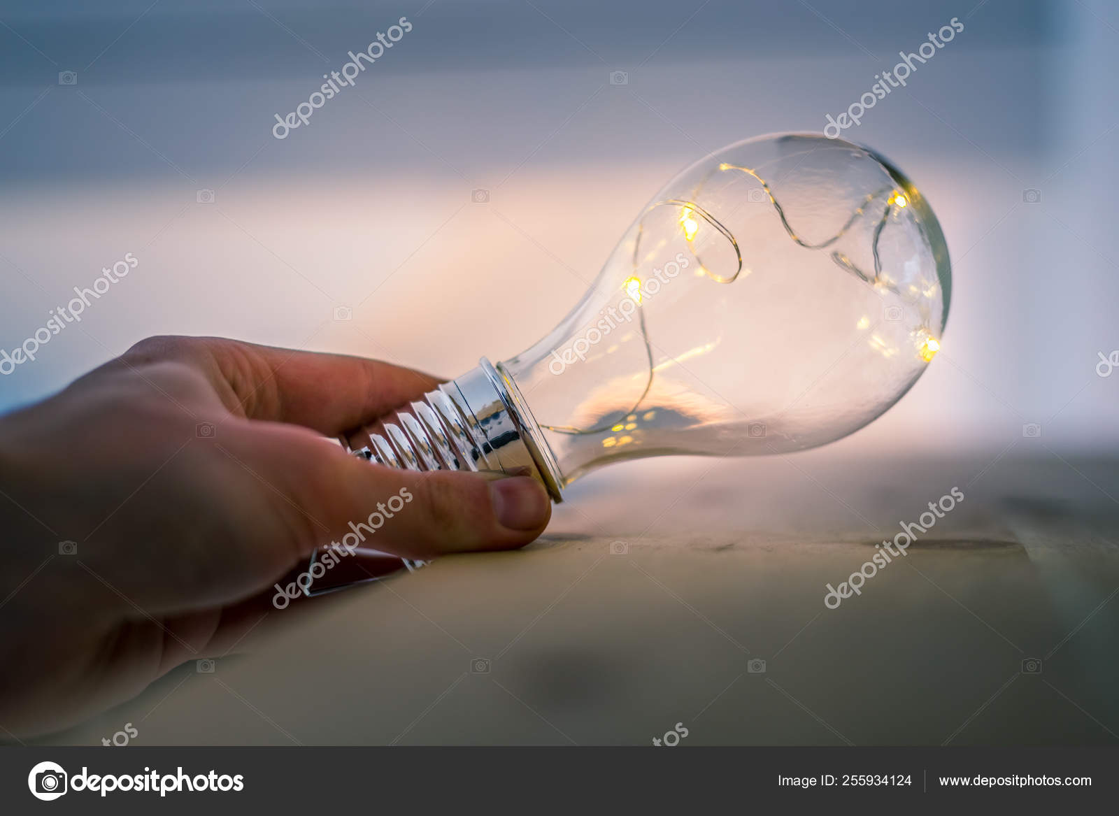 Time for ideas, inspiration and invention: Hands are holding a L Stock ...