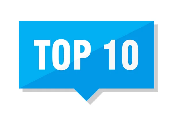 Top 10 sticker. top 10 square isolated sign. top 10 Stock Vector by ...
