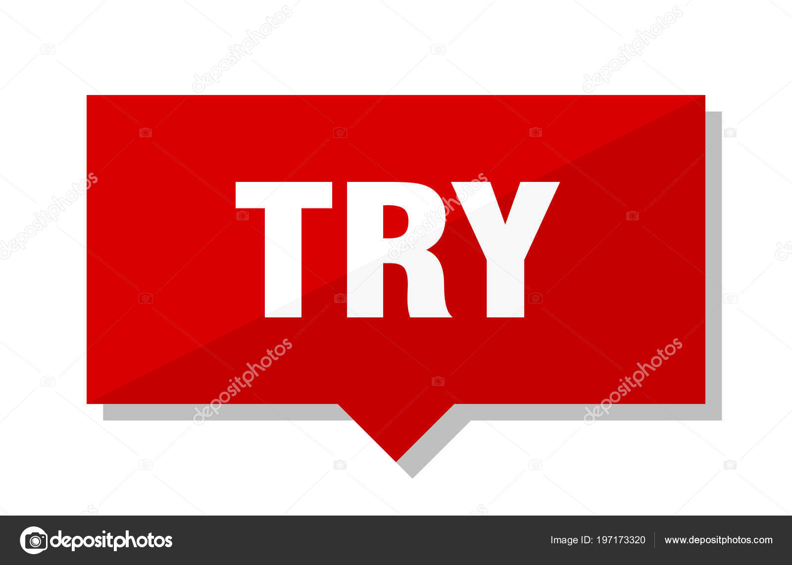 Try Red Square Price Tag Stock Vector Image by ©Aquir014b #197173320