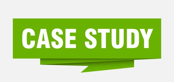 Case Study Sticker Case Study Rectangular Label Isolated White ...