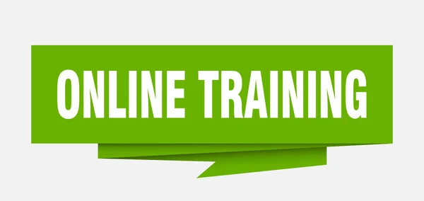 Online Training Sticker Online Training Rectangular Label Isolated ...