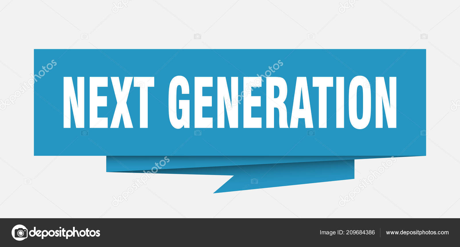 Next Generation Sign Next Generation Paper Origami Speech Bubble Next ...