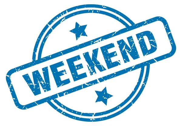 Weekend Stamp Weekend Rectangular Stamp Isolated White Background Stock ...