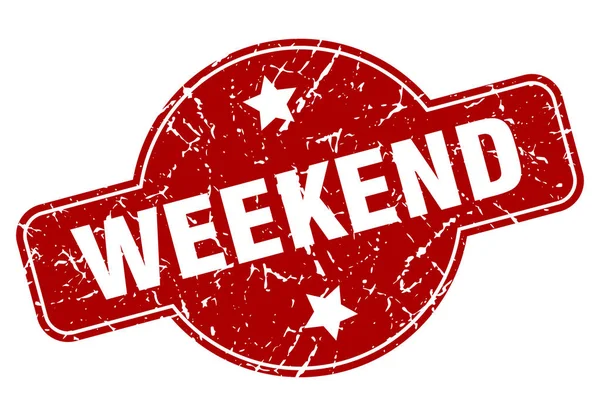 Weekend Stamp Weekend Rectangular Stamp Isolated White Background Stock ...