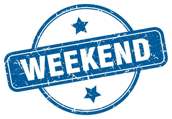 Weekend Stamp Weekend Rectangular Stamp Isolated White Background Stock ...