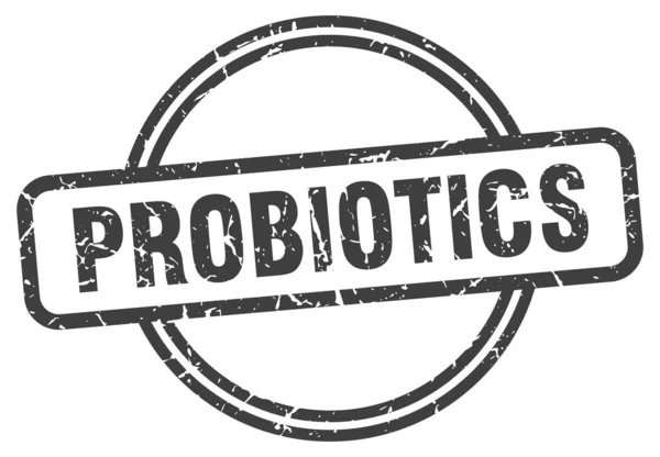 Probiotics Sticker Probiotics Rectangular Label Isolated White ...