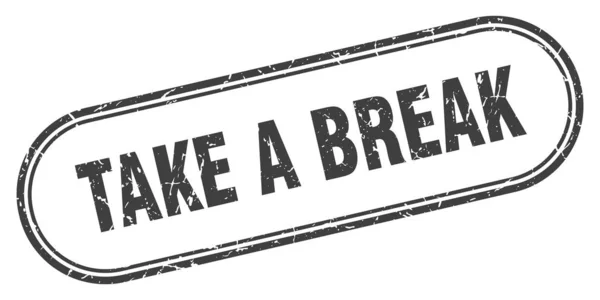 Take Break Stamp Take Break Sign Label Transparent Background Stock ...