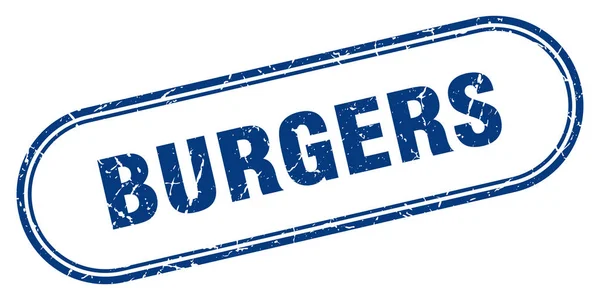 Burgers Stamp Burgers Sign Label Transparent Background Stock Vector by ...