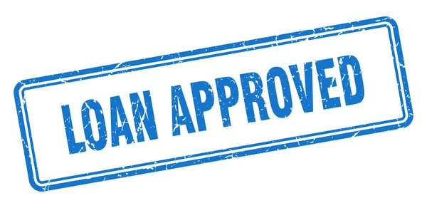 Loan Approved Sticker Loan Approved Rectangular Label Isolated White ...