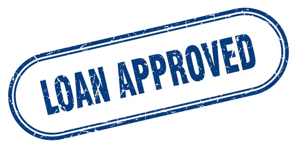 Loan Approved Sticker Loan Approved Rectangular Label Isolated White ...