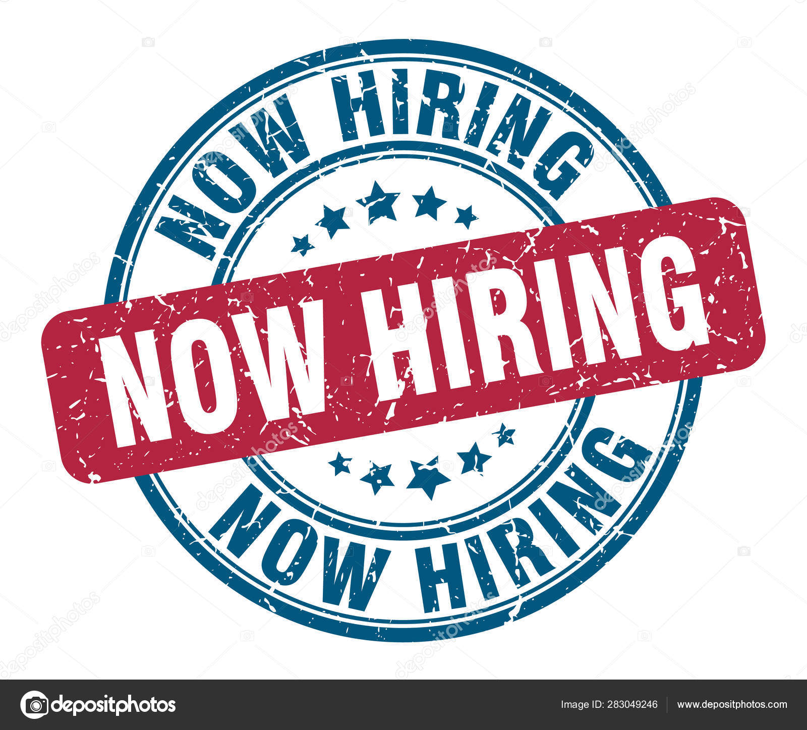 Now hiring stamp. now hiring round grunge sign. now hiring Stock Vector ...