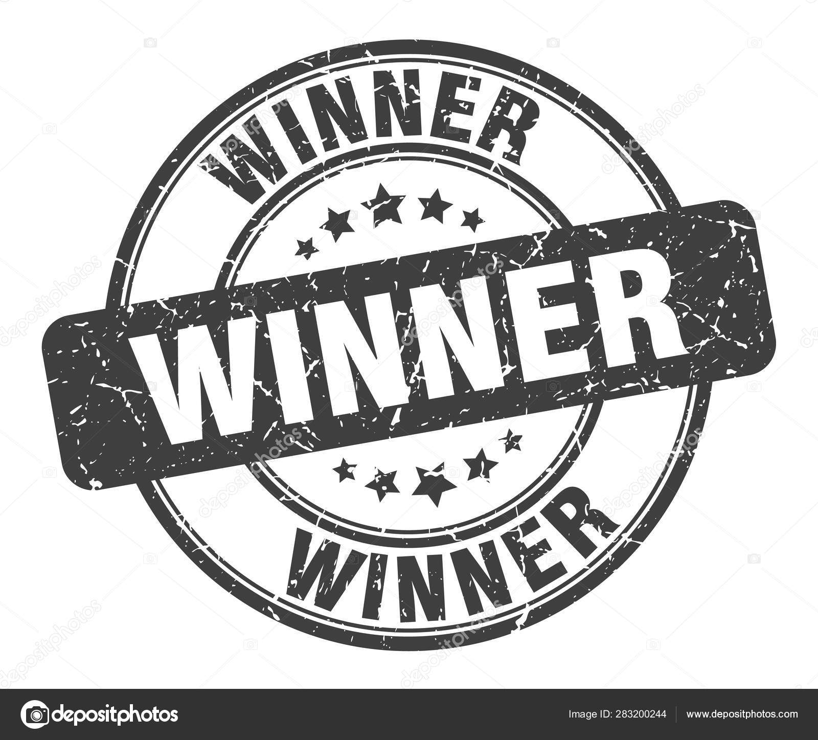 Winner stamp. winner round grunge sign. winner Stock Vector Image by ...
