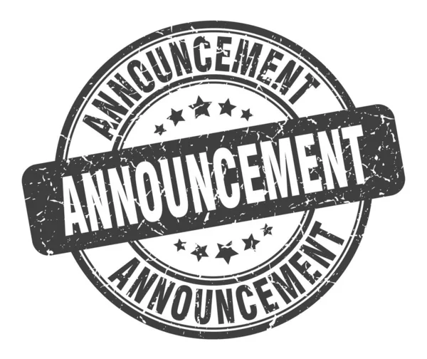 Announcement Stamp Announcement Sign Label Transparent Background Stock ...