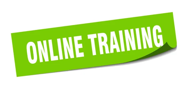 Online Training Sticker Online Training Rectangular Label Isolated ...