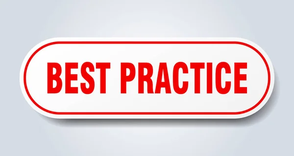 Best Practice Sticker Best Practice Rectangular Label Isolated White ...