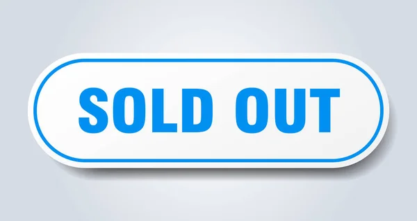 Sold Out Banner Template Sold Out Ribbon Label Sign Stock Vector by ...