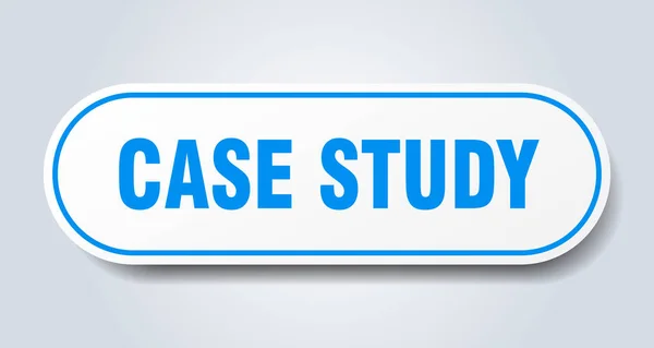 Case Study Sticker Case Study Rectangular Label Isolated White ...