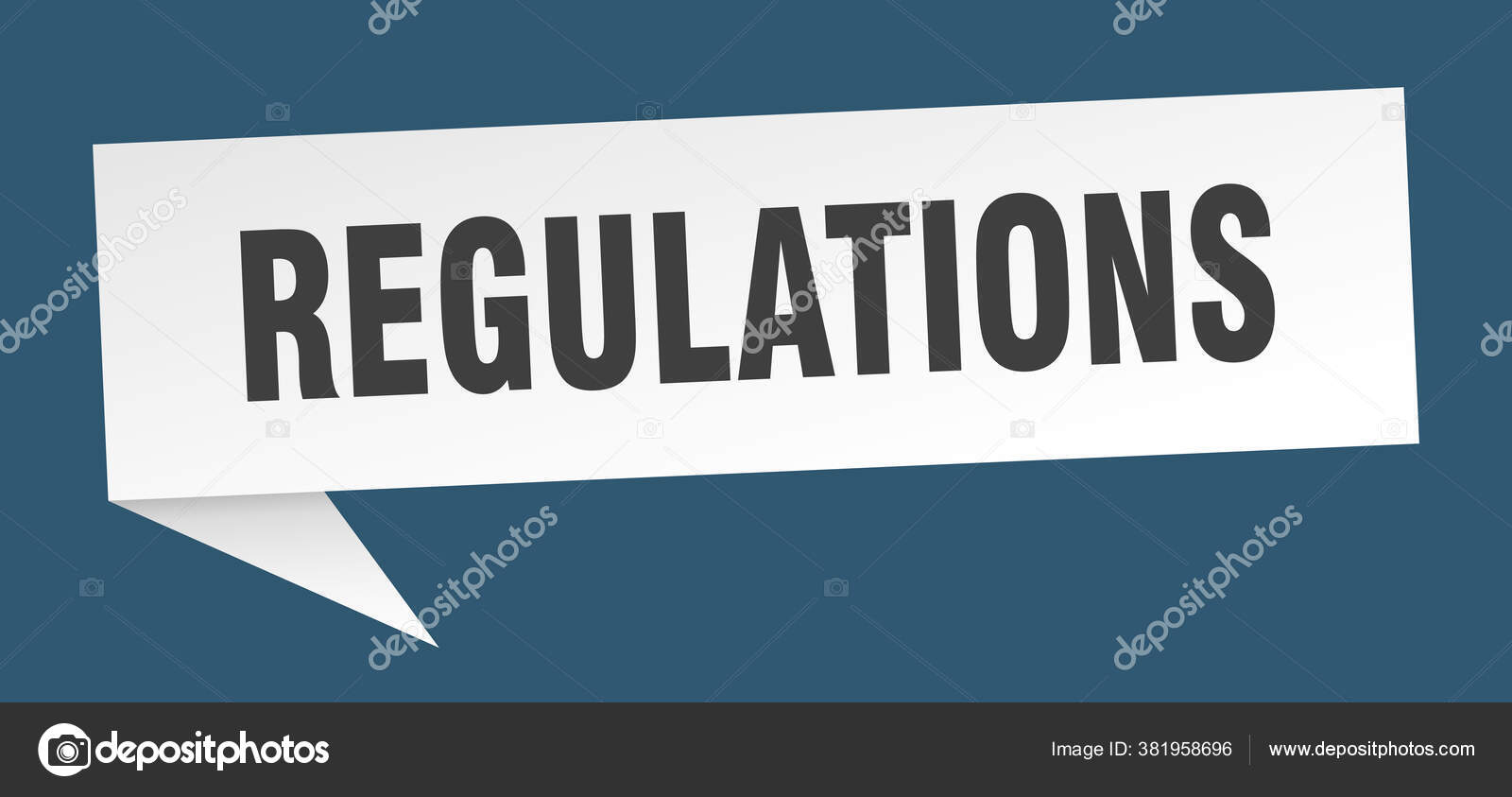 Bannière Règlement Règlements Bulle Discours Signature Règlement ...