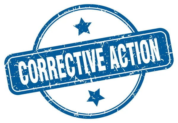 Corrective Action Sticker Corrective Action Rectangular Label Isolated ...