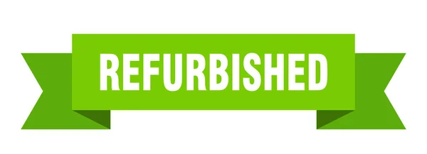 Refurbished Sign Isolated Sticker Ribbon Tag Stock Vector by ©Aquir014b ...