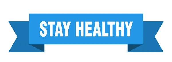 Stay Healthy Sticker Stay Healthy Rectangular Label Isolated White ...