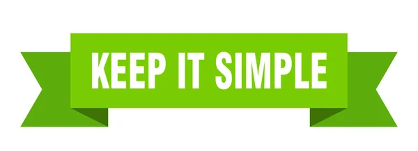 Keep it simple Vector Art Stock Images | Depositphotos