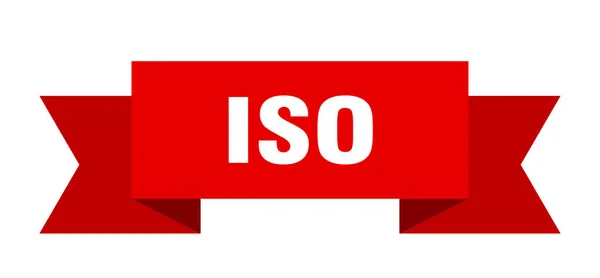 Iso Sticker Iso Rectangular Label Isolated White Background Stock ...