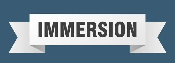 Immersion Sticker Immersion Rectangular Label Isolated White Background ...