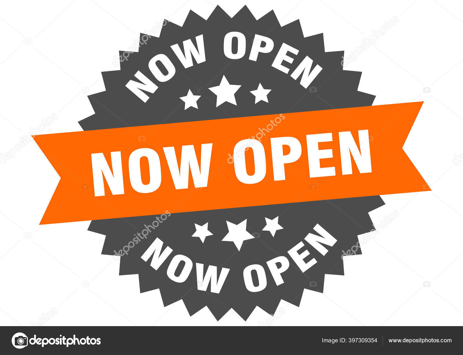 Now Open Isolated Ribbon Label Now Open Sign Stock Vector by ©Aquir014b ...