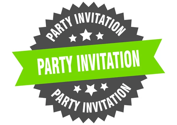 Party Invitation Stamp Party Invitation Sign Grunge Label Stock Vector ...