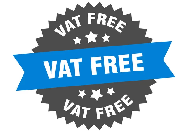 Vat Free Sticker Vat Free Rectangular Label Isolated White Background ...