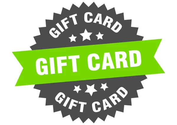 Gift Card Sticker Gift Card Rectangular Label Isolated White Background ...