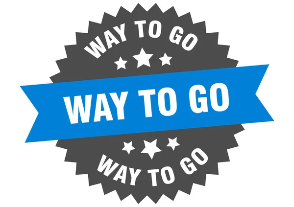 Way Sticker Way Rectangular Label Isolated White Background Stock ...