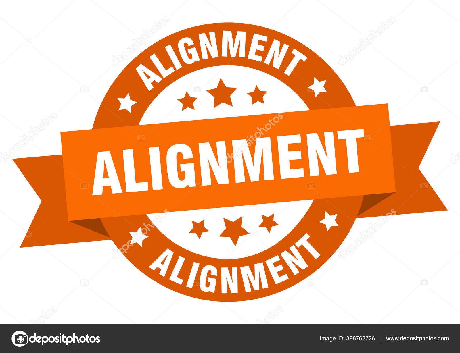 Alignment Ribbon Isolated Label Alignment Sign — Stock Vector ... Alignment Ribbon Isolated Label Alignment Sign — Stock Vector ...