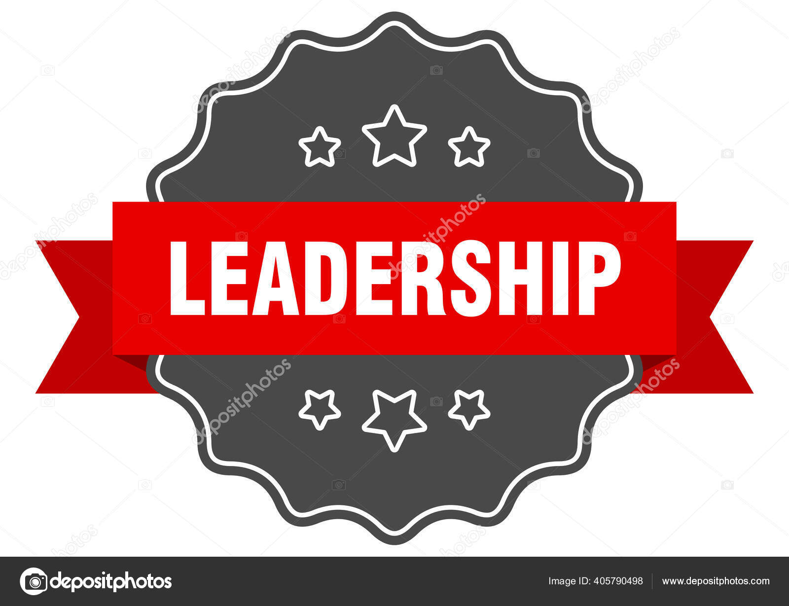 Leadership Label Leadership Isolated Seal Retro Sticker Sign — Stock ...