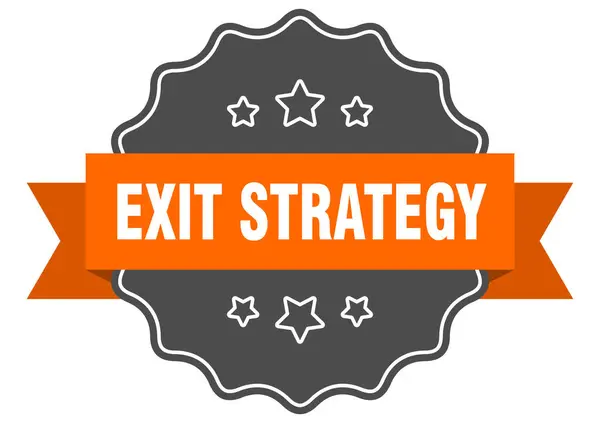 Exit Strategy Stamp Exit Strategy Sign Label Transparent Background ...