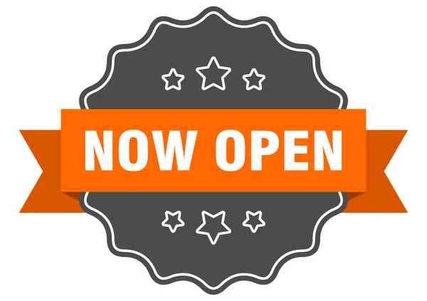 Now Open Isolated Ribbon Label Now Open Sign Stock Vector by ©Aquir014b ...